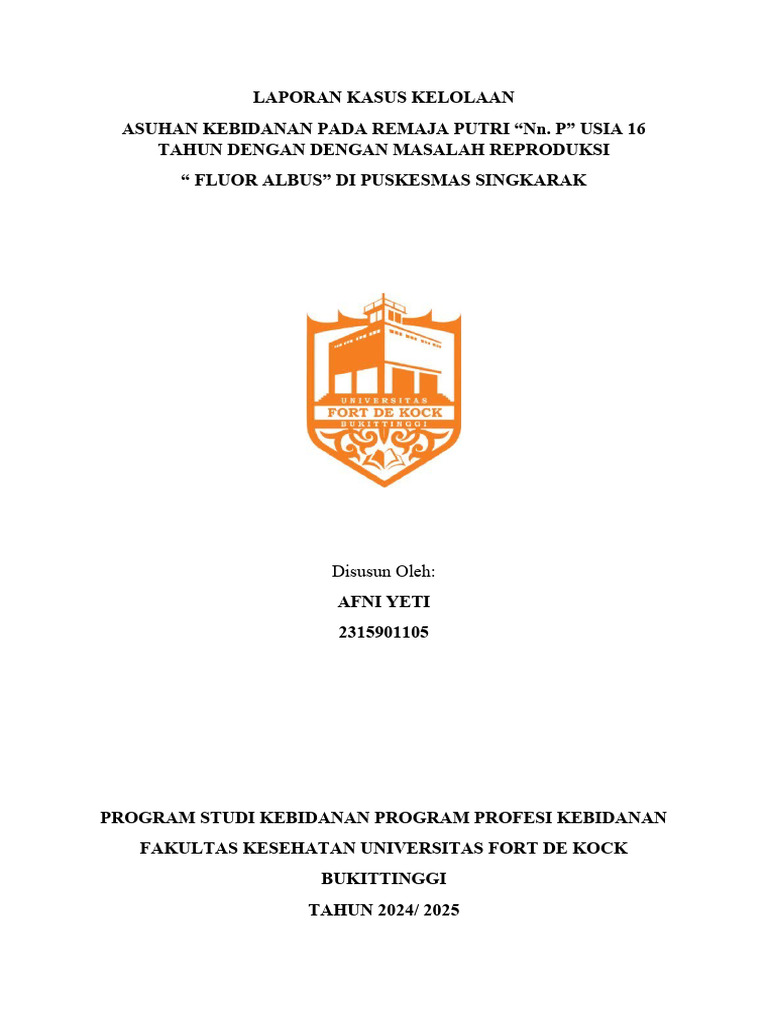 Afniyeti Remaja Fluor Albus | PDF