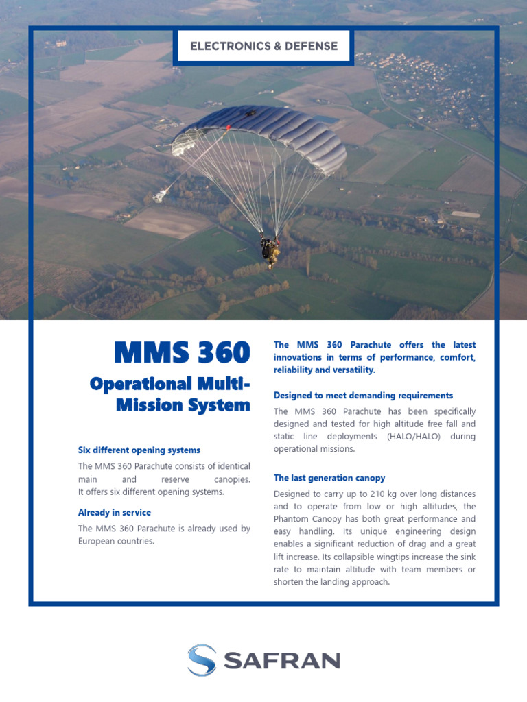 MMS 360 Parachute Overview | PDF | Parachute | Aerospace