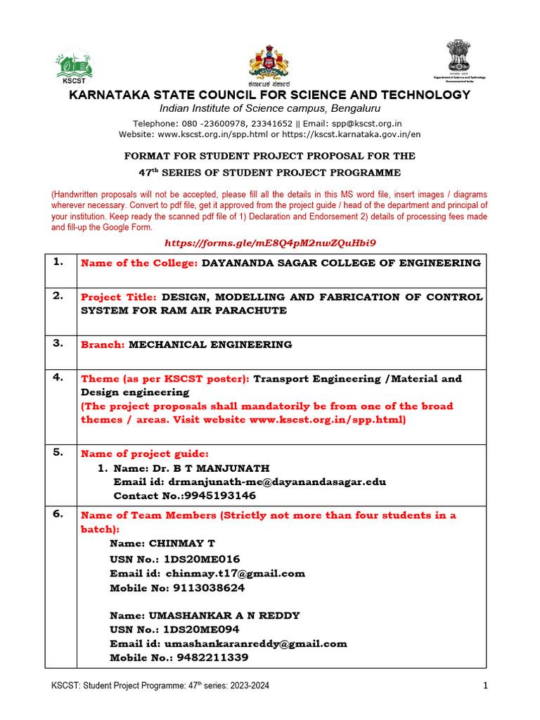 Design, Modelling and Fabrication of Control System for Ram Air ... Design, Modelling and Fabrication of Control System for Ram Air ...