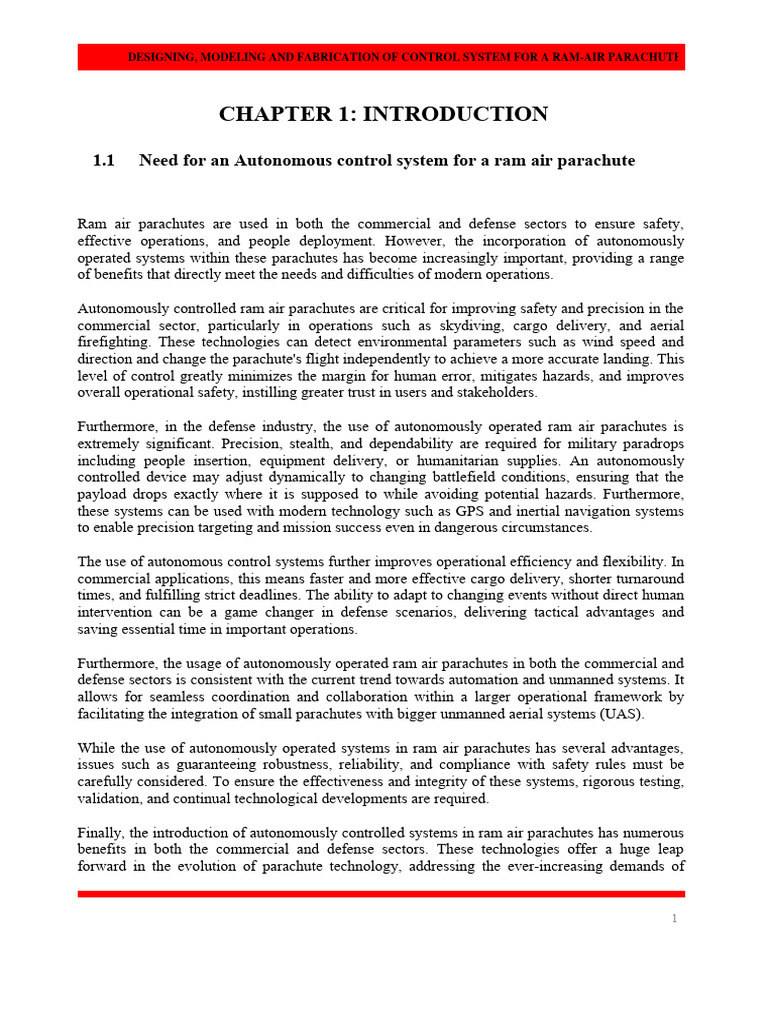 Chapter 1 | Download Free PDF | Parachute | Lift (Force)