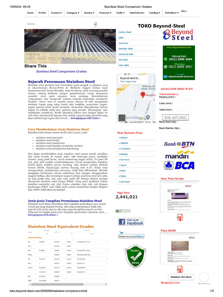 stainless tabel | PDF