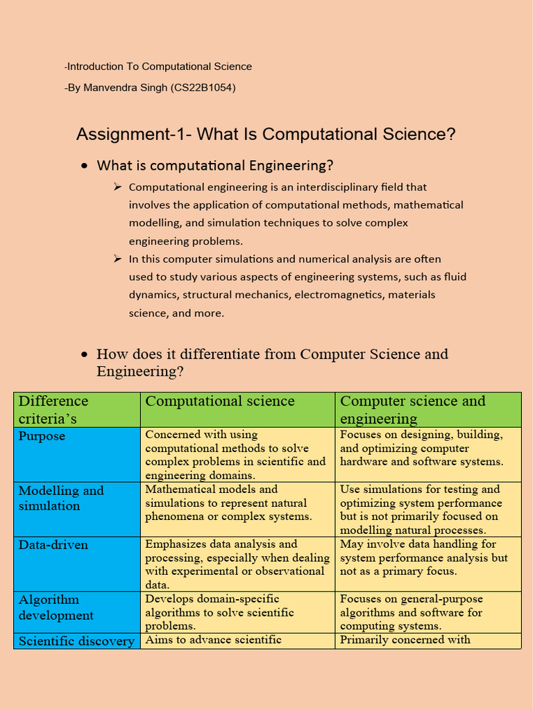 Computational Science | PDF | Computational Science | Engineering Computational Science | PDF | Computational Science | Engineering