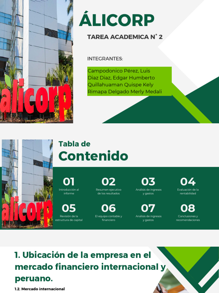 Álicorp - TA 2 | Descargar gratis PDF | Deuda | Interés