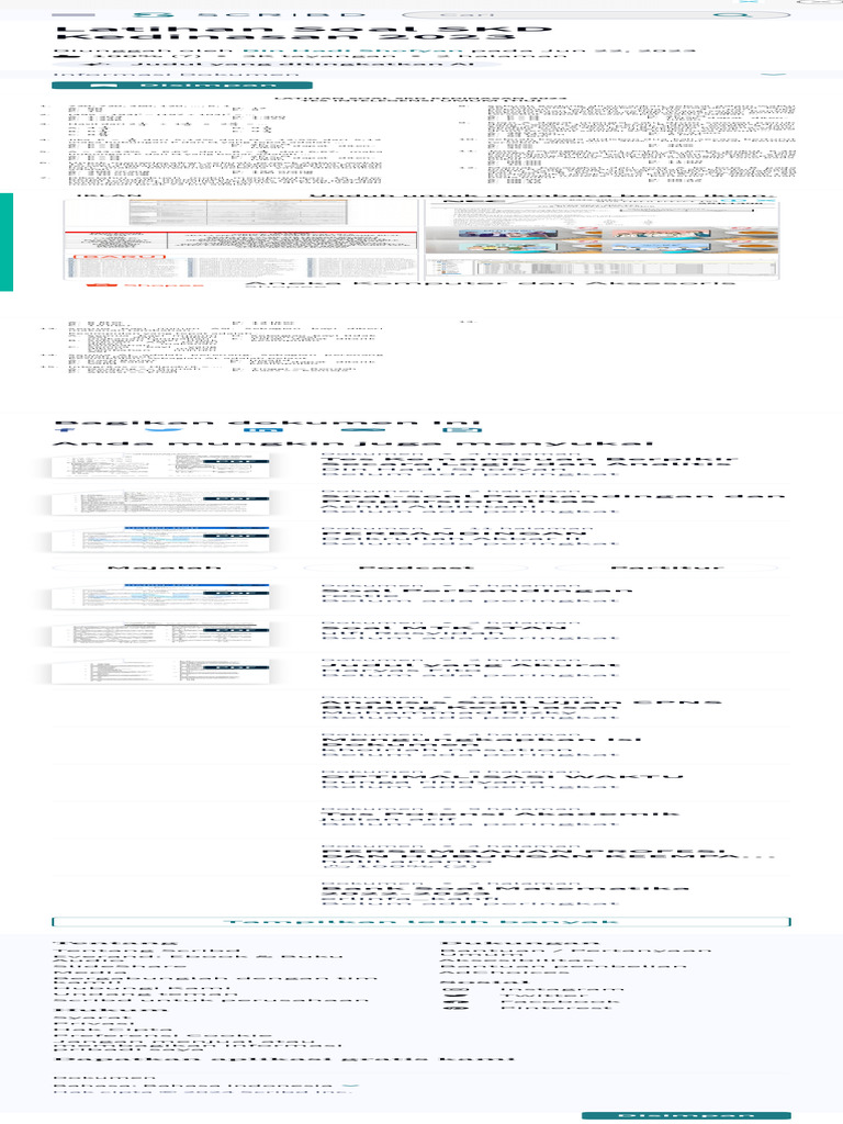 Latihan Soal SKD Kedinasan 2023 PDF | PDF