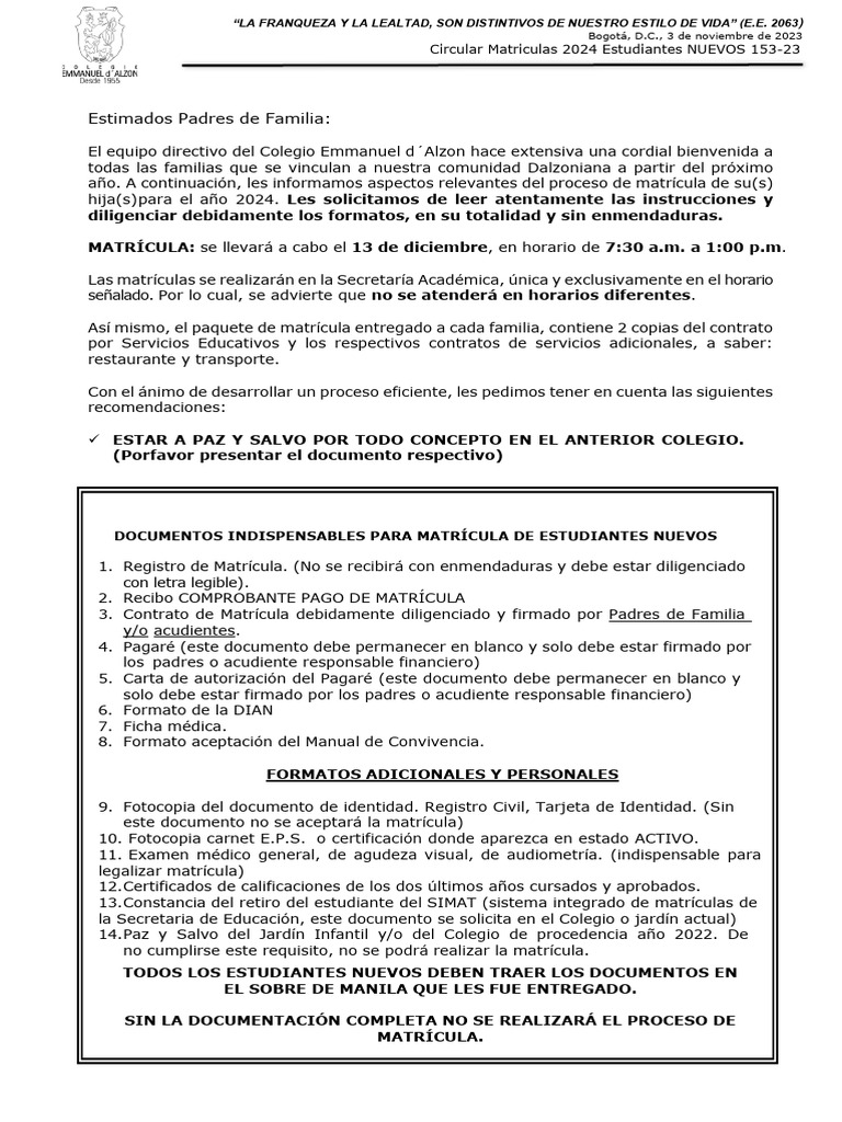 Costos Emanuel Dalzon | PDF | Documento de identidad