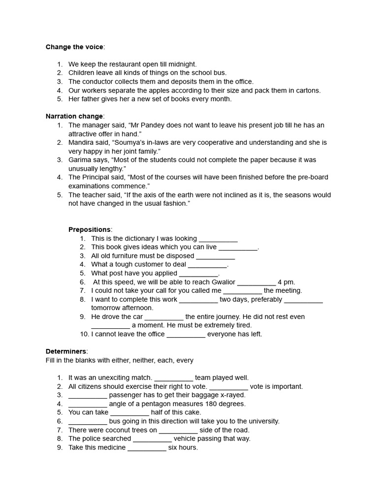 Senior Worksheet 4 | PDF