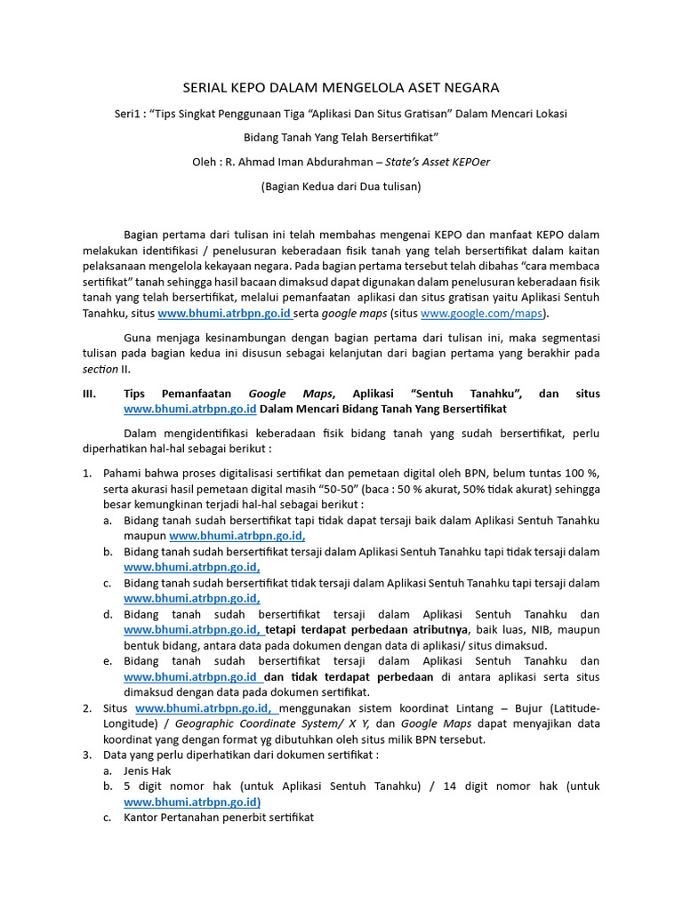 Kepo Penting Dan Perlu1b | PDF