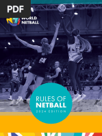 World Netball Rules Book 2025 | PDF | Referee | Area