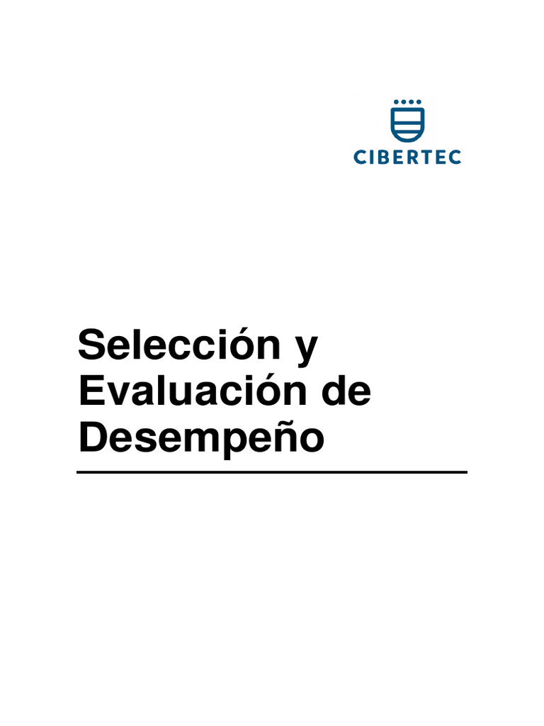 Manual 2023 04 Selección y Evaluación de Des (2574) SP | PDF | Gestión ...