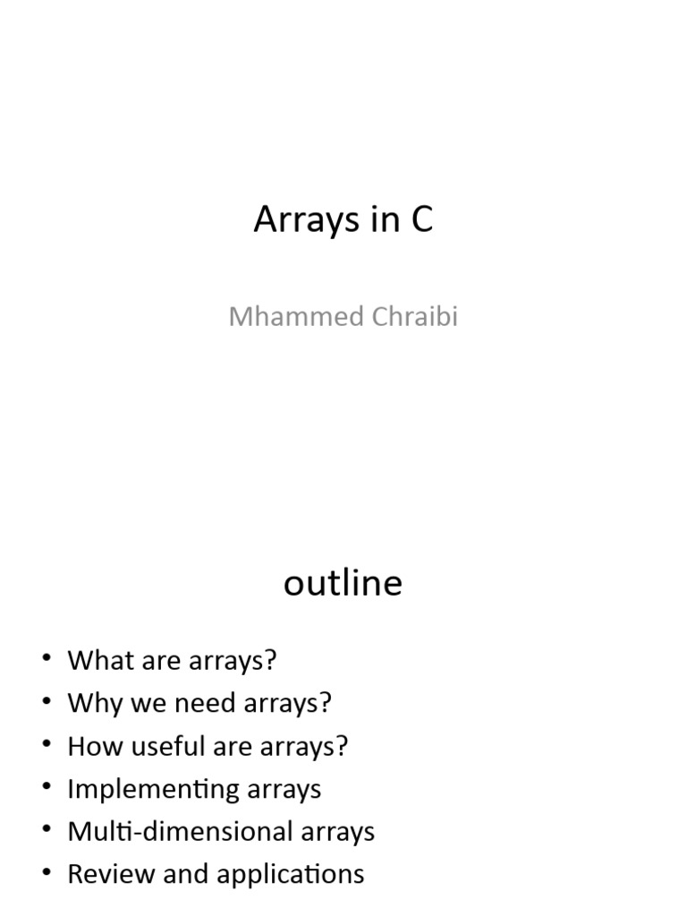 Chapter 7 - Arrays | Download Free PDF | Pointer (Computer Programming ... Chapter 7 - Arrays | Download Free PDF | Pointer (Computer Programming ...
