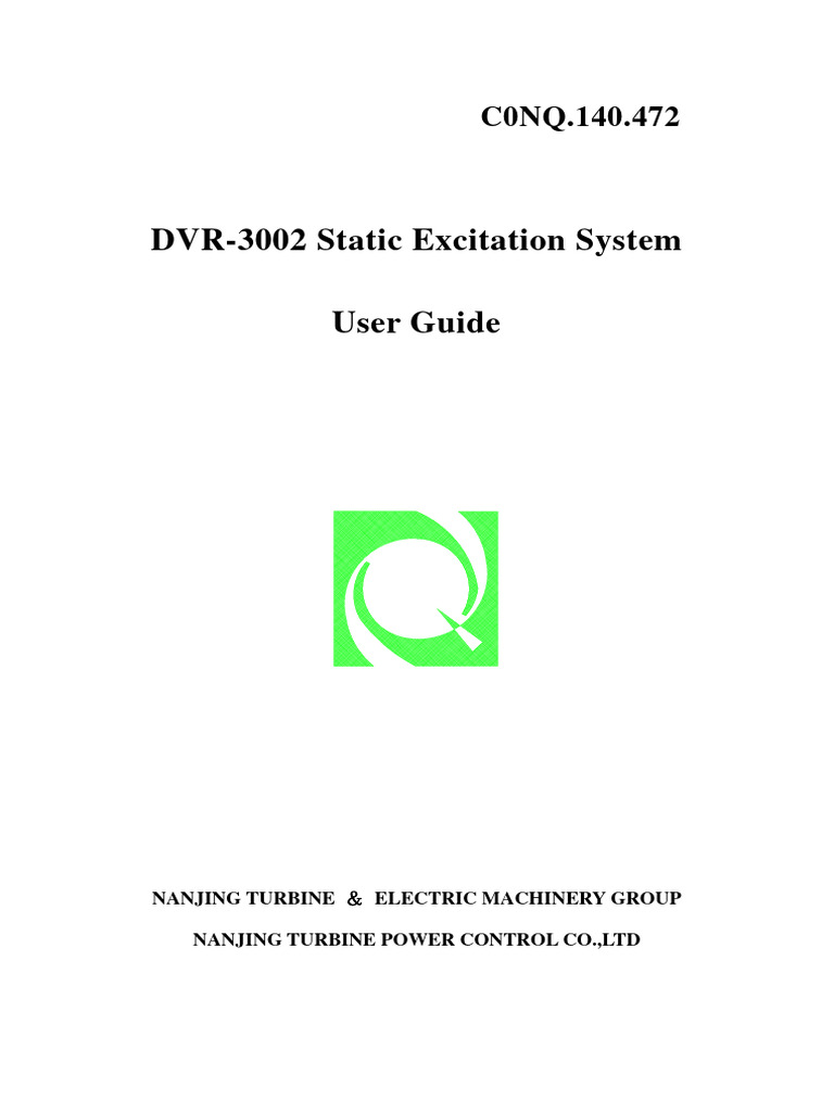 Static Excitation System C0NQ.140.472 | Download Free PDF | Analog To ...
