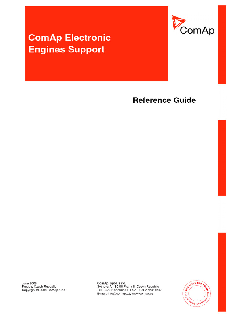 Comap Electronic Engines Support 06-2008 | PDF | Computer Engineering | Computing