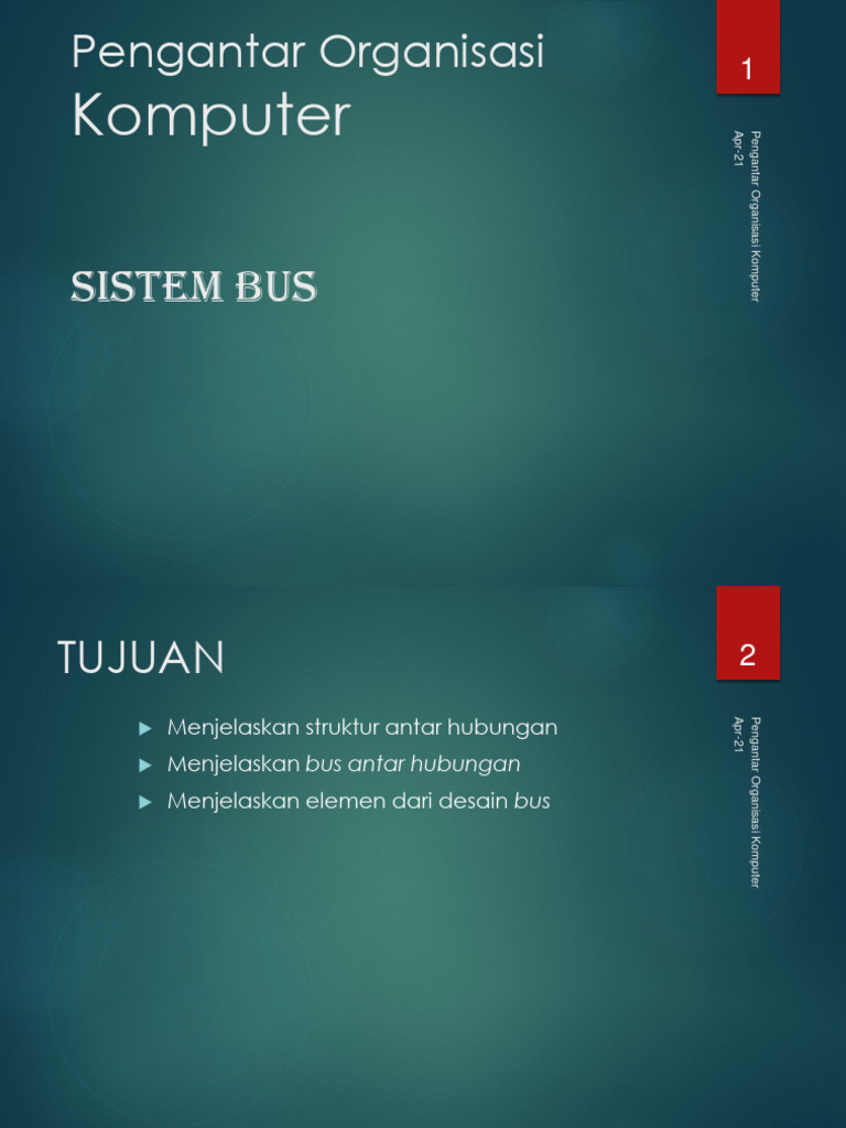 Struktur dan Fungsi Sistem Bus Komputer | PDF