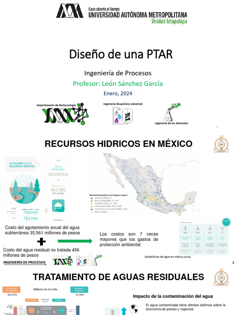 Clase 8-Diseño de Una PTAR | PDF | Aguas residuales | Tratamiento de ...