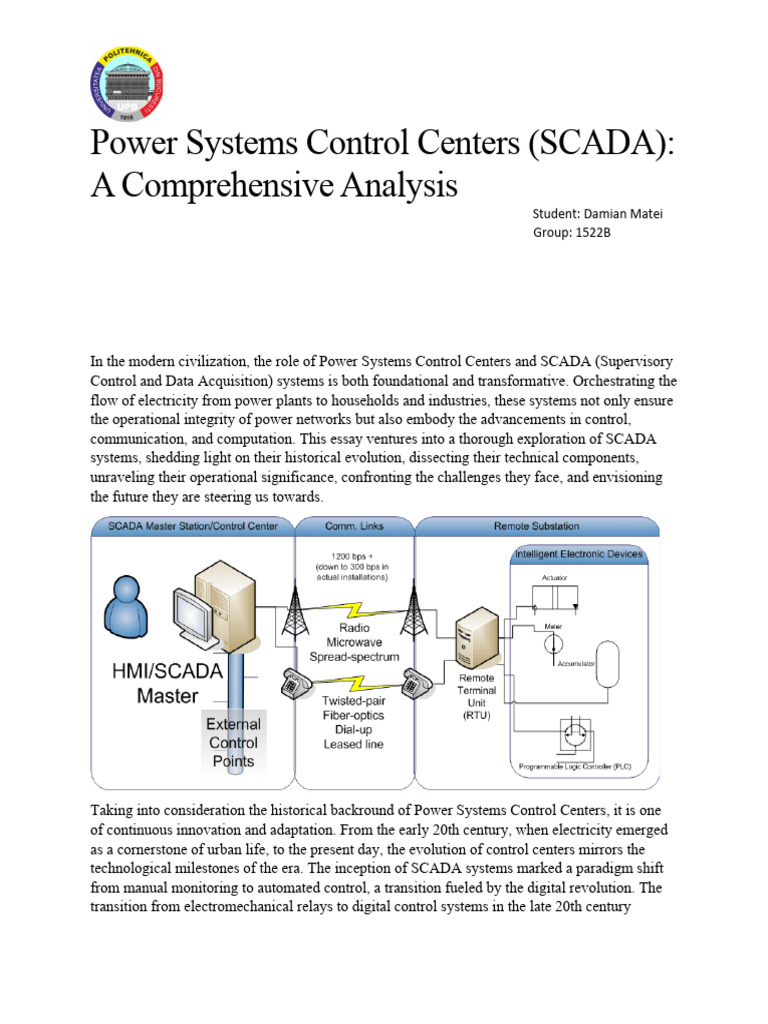 SCADA Systems in Power Control Centers | PDF | Scada | Computer Security