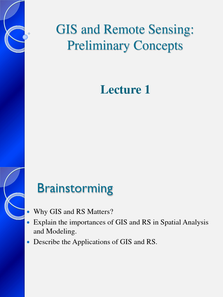 Lecture 1 | PDF | Statistical Classification | Remote Sensing