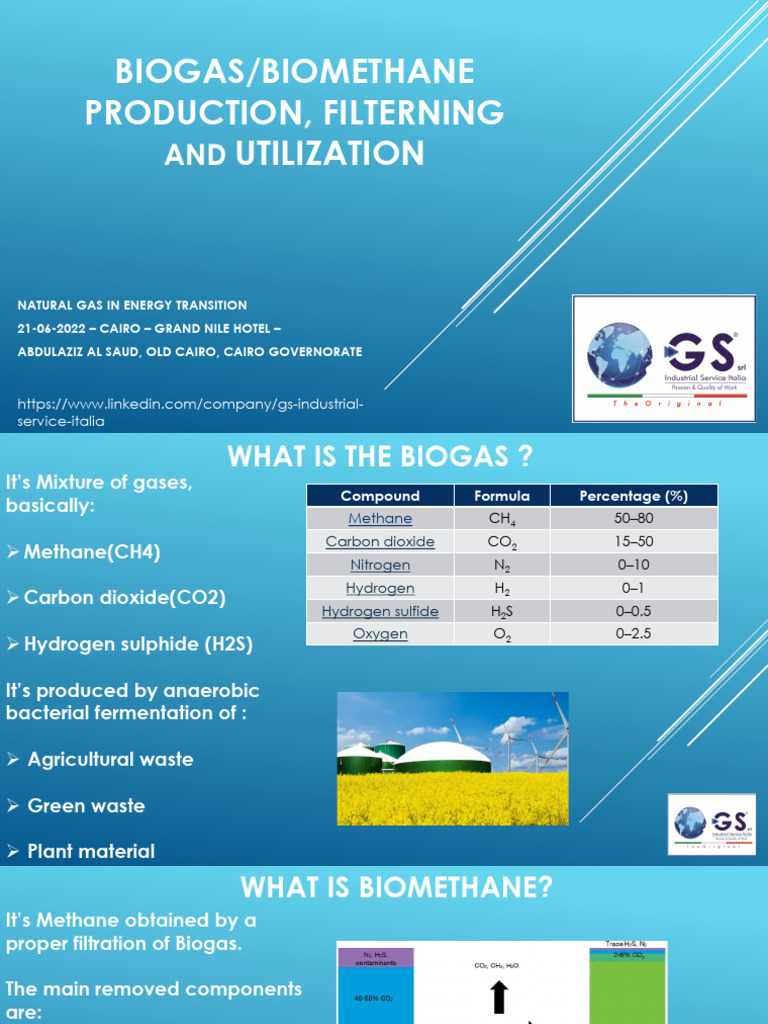 Biogas Production, Filterning and Utilization | PDF | Biogas | Filtration