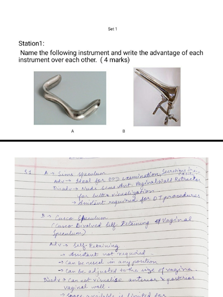 Obstetrics & Gynaecology Instruments From Simple To Complex | PDF