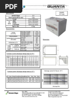 Quanta 12V 42Ah Battery Specifications | PDF | Quantity | Electronics
