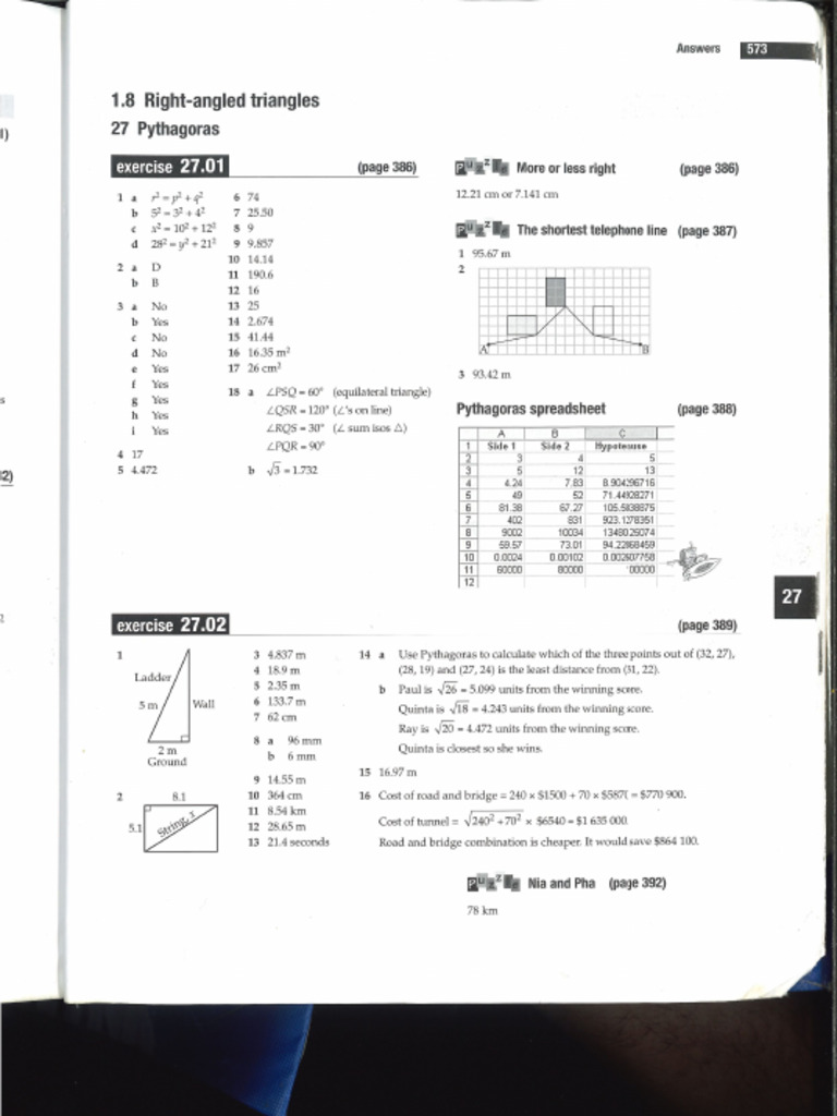 Pythagoras Answers | PDF