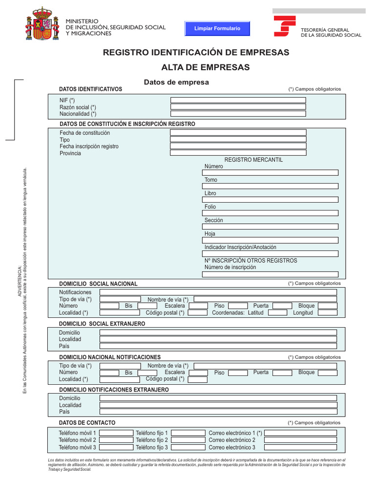 Inscripción en El Registro Mercantil | Descargar gratis PDF | Gobierno
