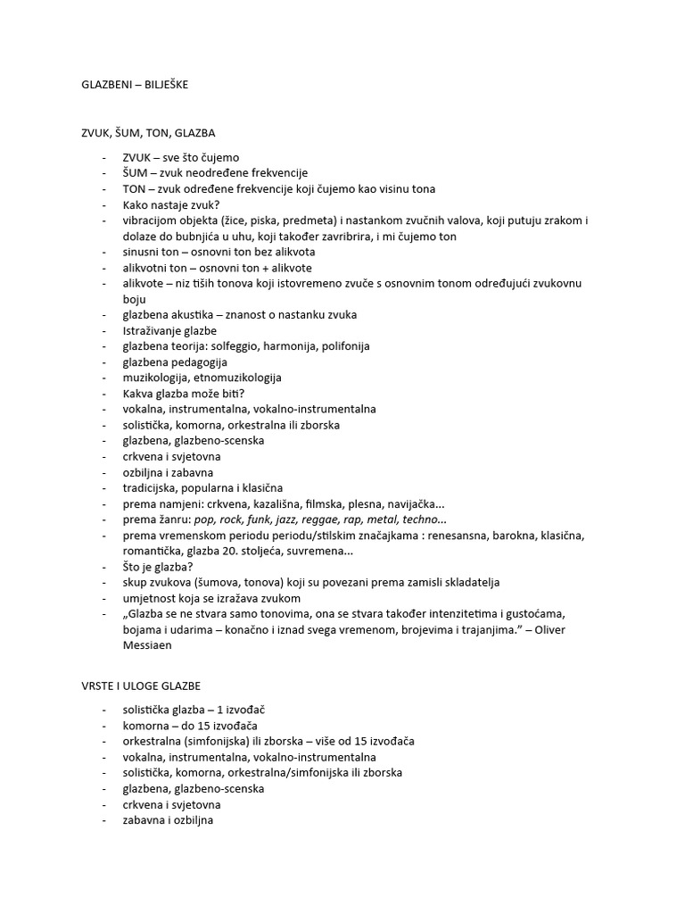 Glazbeni Pdf