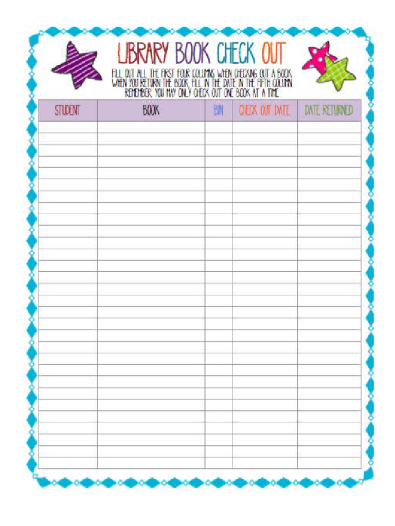 Library Monitoring Sheets | PDF