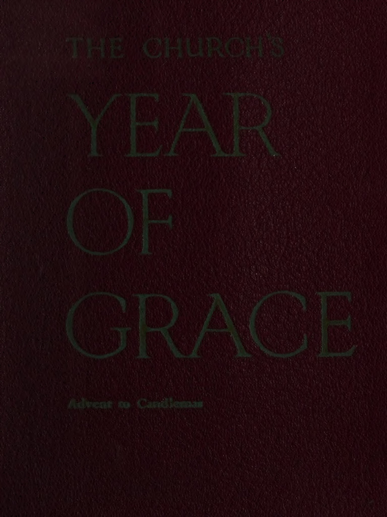 Church's Year of Grace - Volume 1 Advent To Candlemas | PDF ...