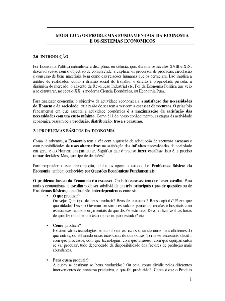 Conceitos Basicos | PDF | Economia | Mercado (economia)