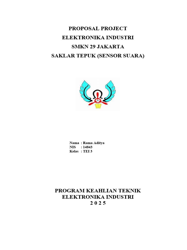 Proposal Projek Elektronika Rama Aditya Sensor Suara | PDF