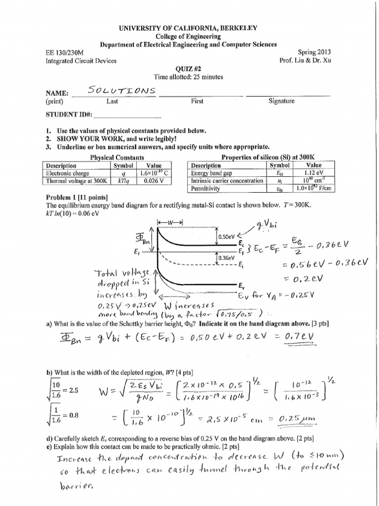Quiz 2 Soln | PDF