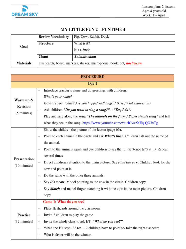 LP - Standard - 4y - Funtime 4 | PDF