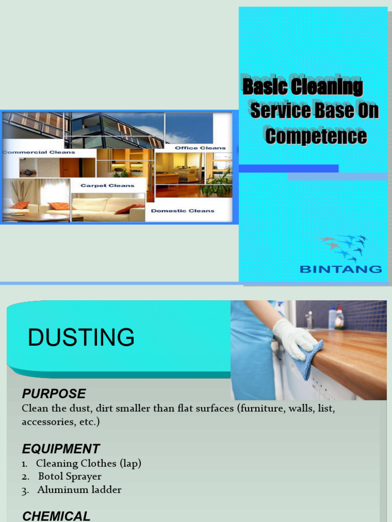 Basic Cleaning Service | PDF | Housekeeping | Vacuum Cleaner