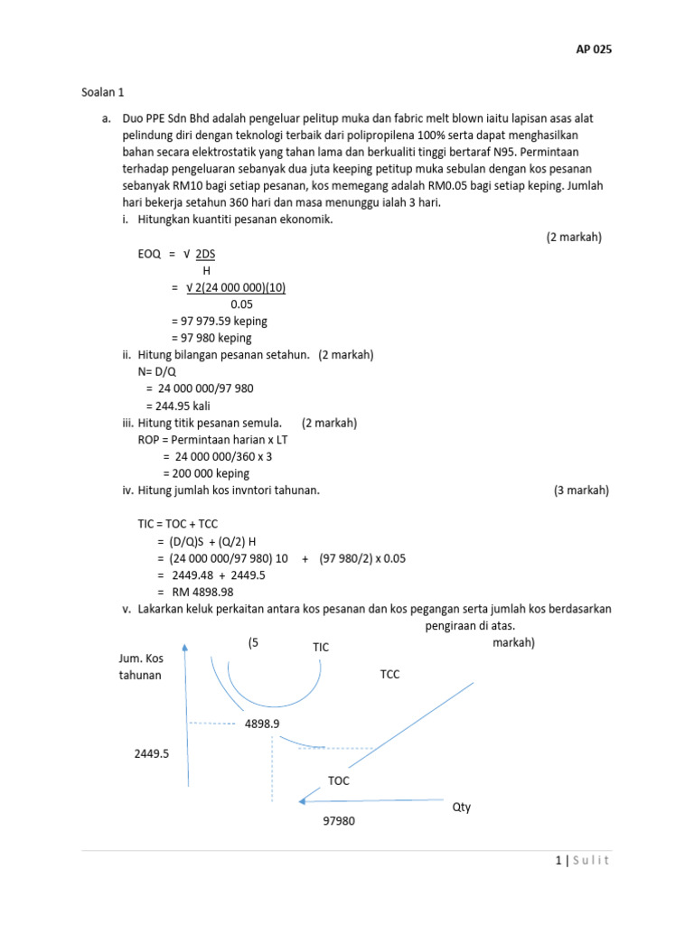 Skema Jawapan PSPM Pengurusan Perniagaan | PDF