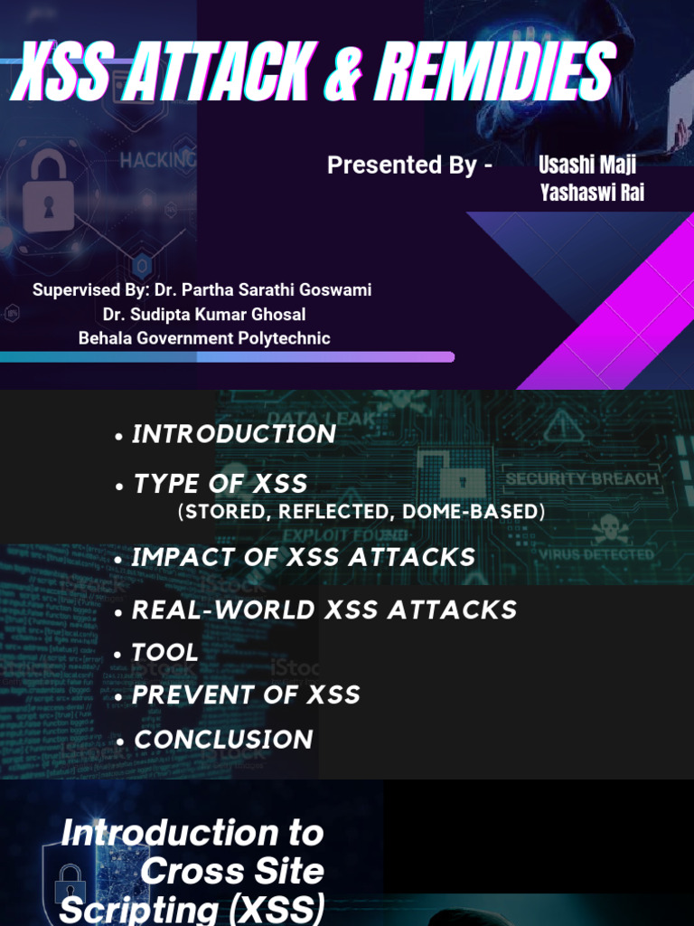 XSS Attack and Remedies | PDF | Security | Computer Security