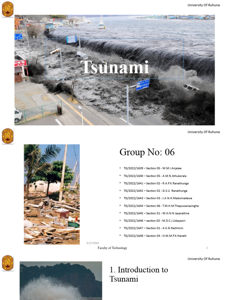 Tsunami | PDF | Tsunami | Geological Hazards