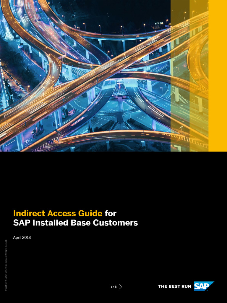 Indirect Access Guide for SAP Installed Base Customers | PDF