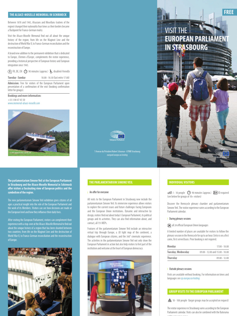 Europen Parliament Visitor Brochure | PDF | European Parliament | World ...
