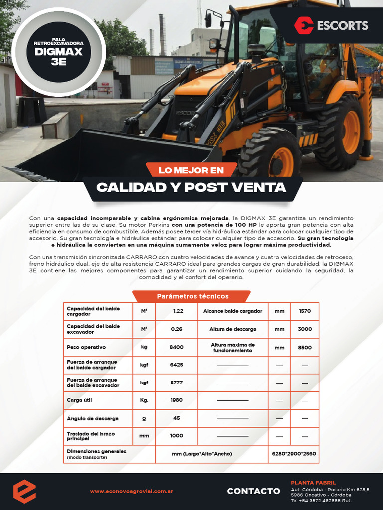 Digmax 3e Alta | PDF | Tracción en las cuatro ruedas | Eje