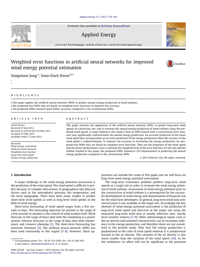 Weighted Error Functions in Artificial Neural Networks For Improved ...