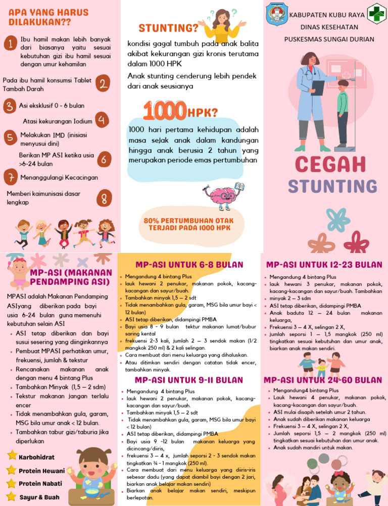 leaflet cegah stunting | PDF