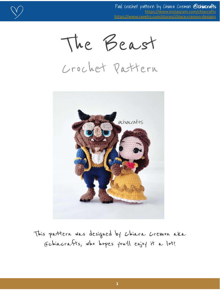 Bestia | PDF | Crochet | Amigurumi