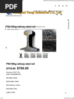 British Steel-UK Rail Profiles and Grades | PDF | Secondary Sector Of ...