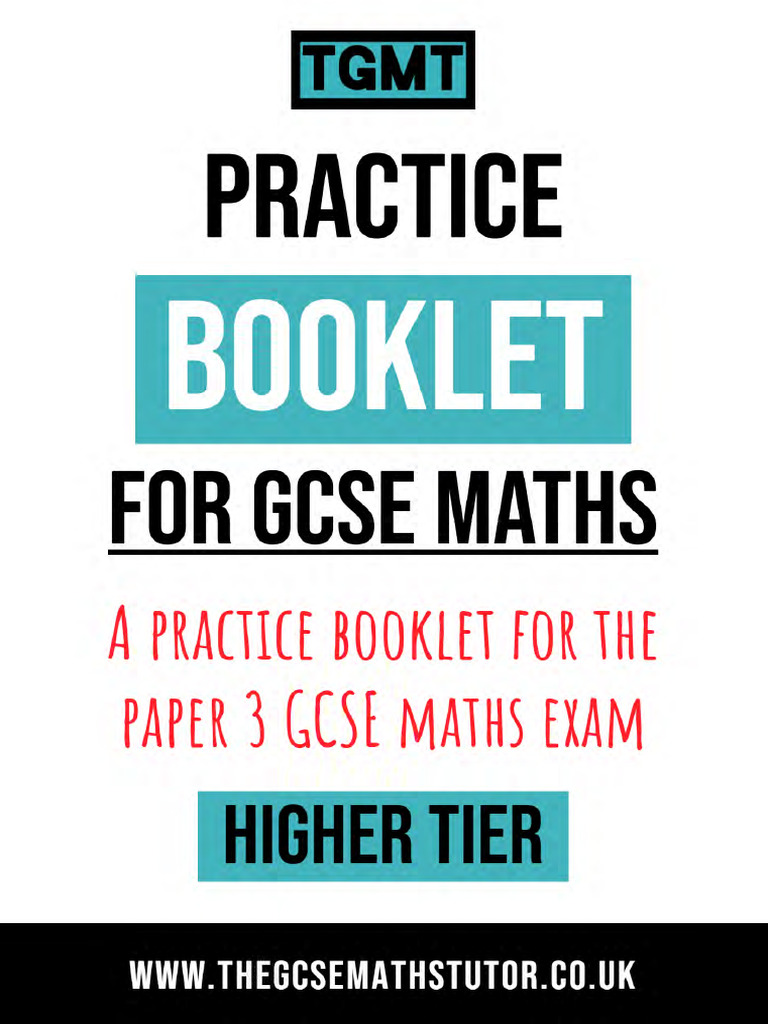 GCSE Maths Practice Booklet 2024 | PDF | Quadratic Equation | Function ...