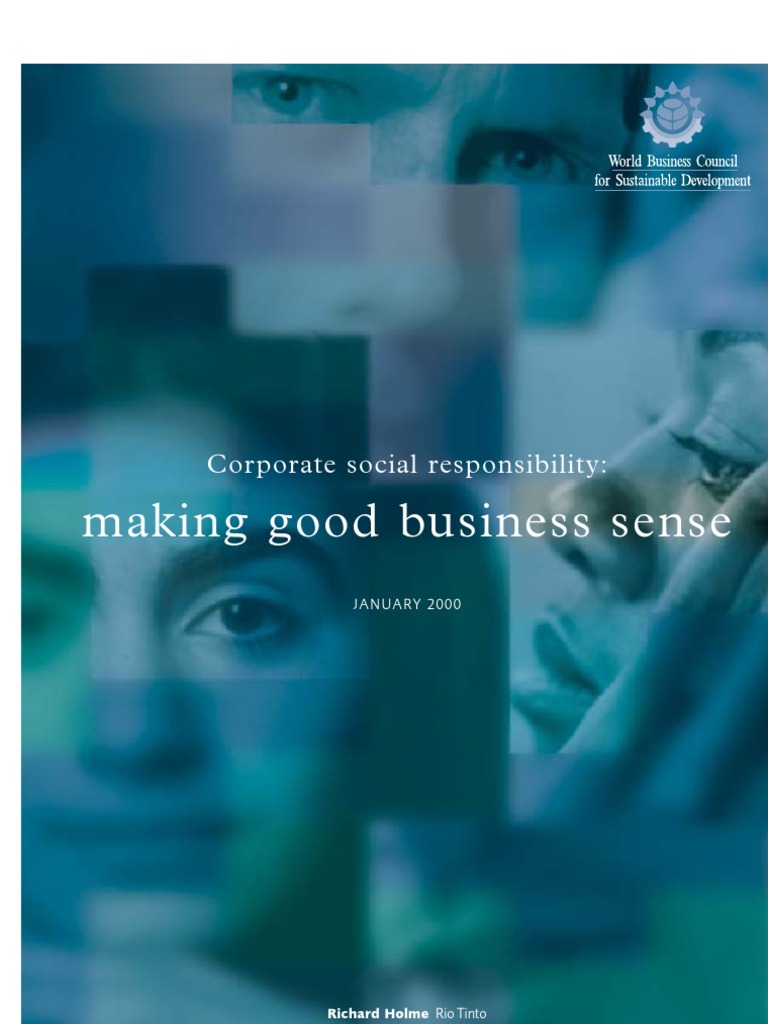 Making Good Business Sense | PDF | Corporate Social Responsibility ...
