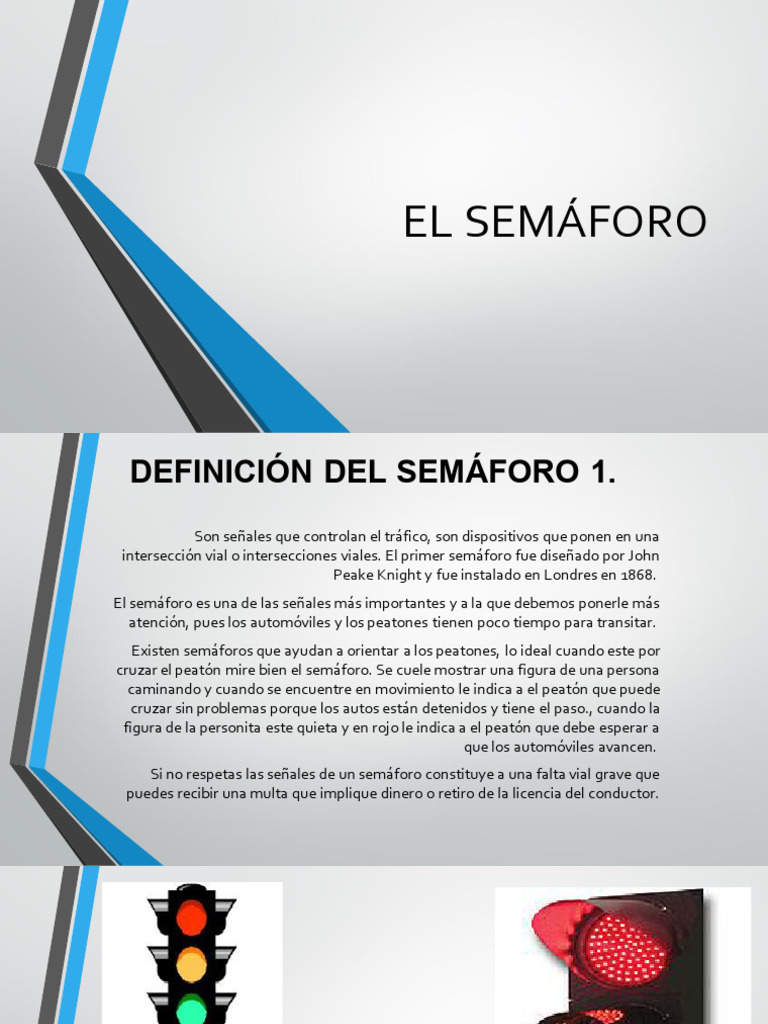 SEMÁFORO | PDF | Semáforo | Tráfico