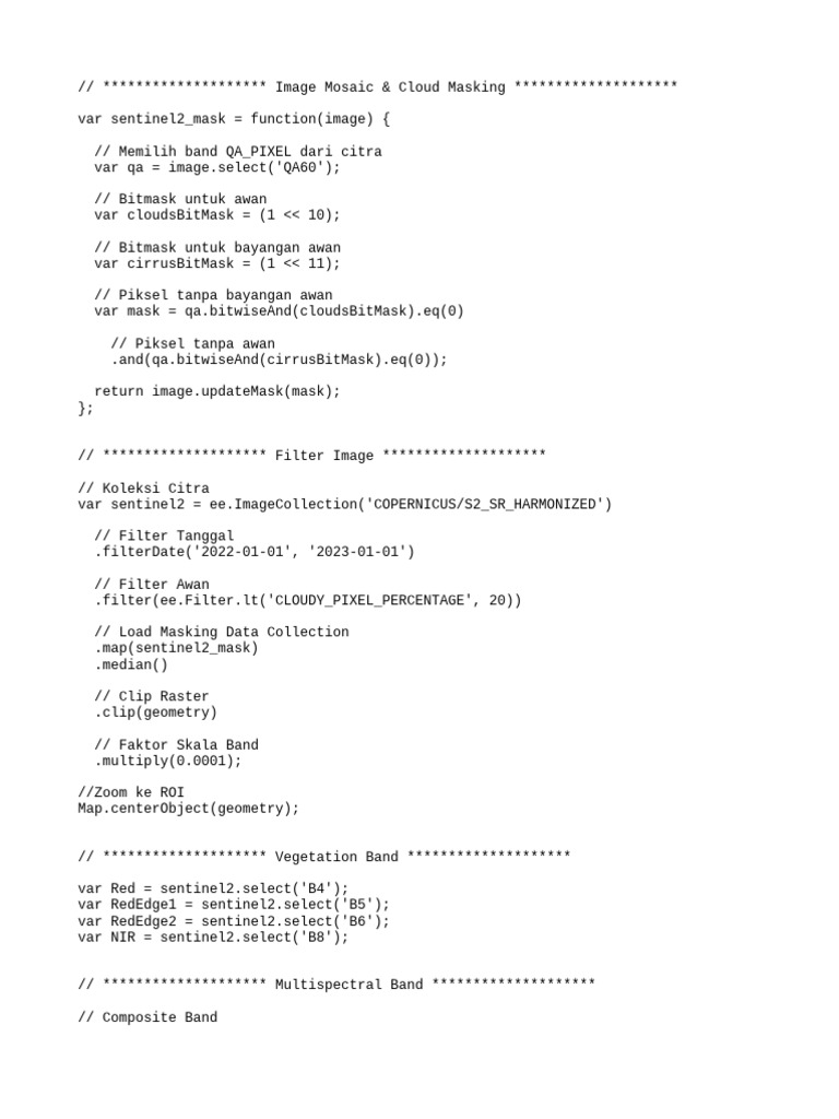 9 1 1 Sentinel 2 Vegetation Indices Function Download Free Pdf Arithmetic Theory Of