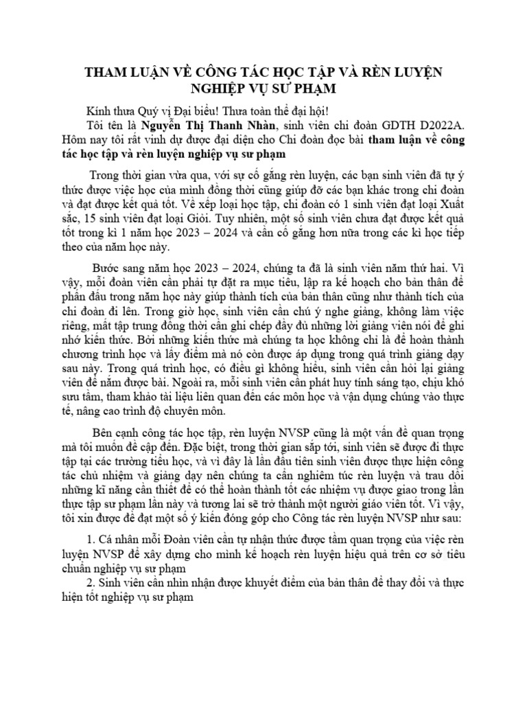 tham luận tham khảo | PDF