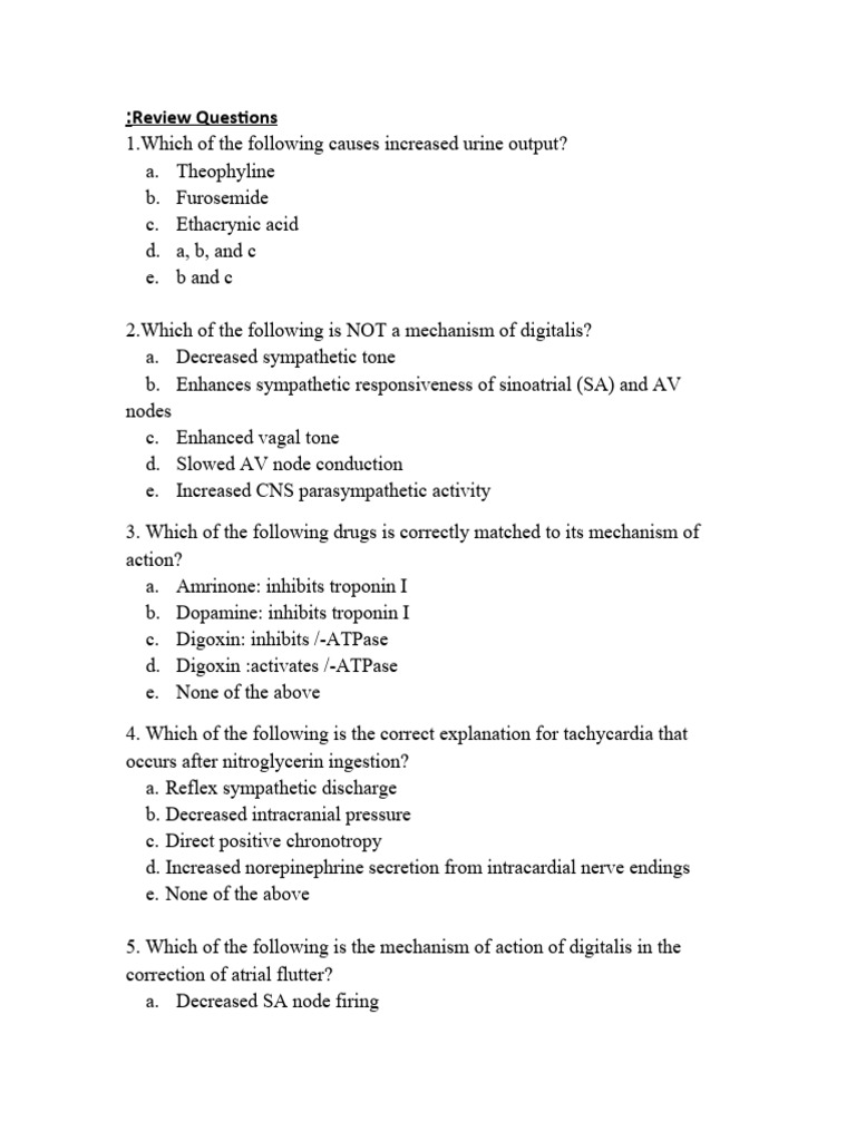 CVS questions | Download Free PDF | Heart Failure | Internal Medicine