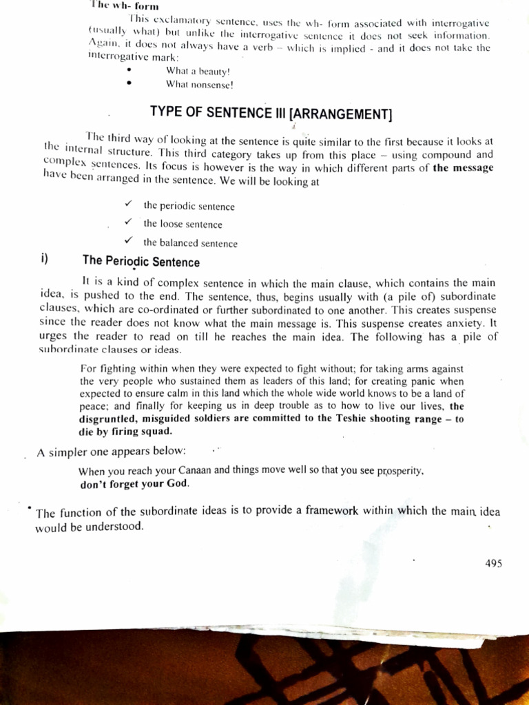 Types of Sentences III(Arrangements) (2) | Download Free PDF | Sentence ...